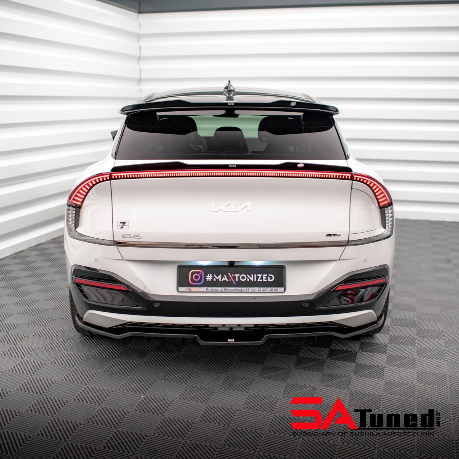 Maxton Design Upper Spoiler Cap for Kia EV6 - SATuned