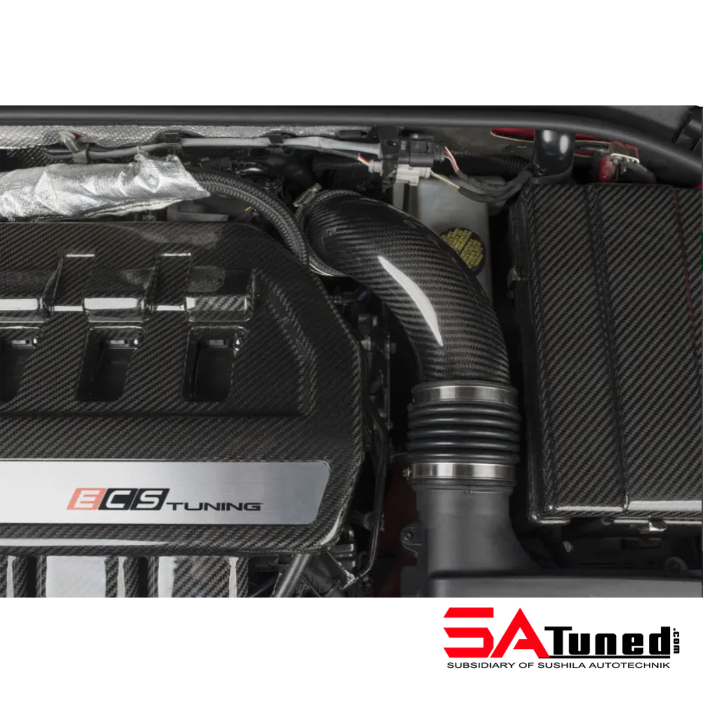 ECS Tuning Black Carbon Fiber Turbo Inlet Pipe Kit for Skoda Octavia VRS MK3 - SATuned