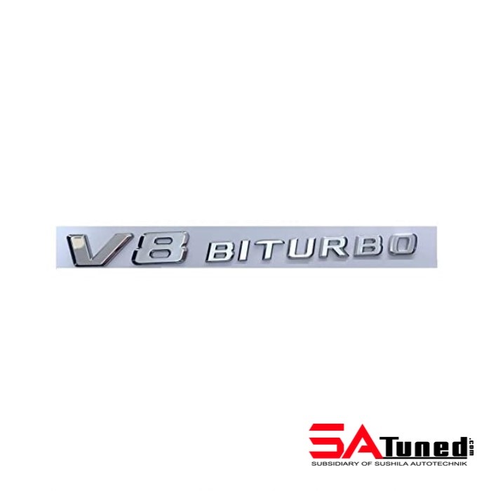 Mercedes "V8 Biturbo" Chrome Logo - SATuned