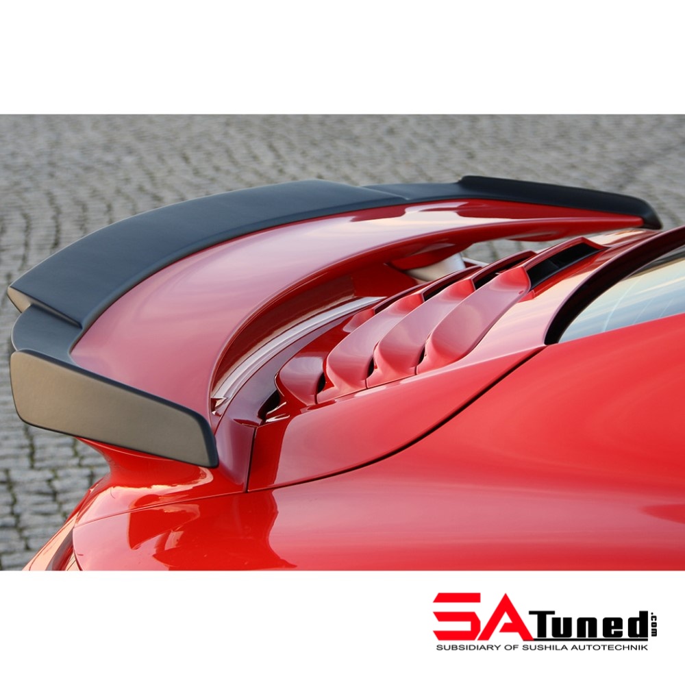 Porsche 991 Turbo Moshammer Rear Wing Spoiler Extension - SATuned