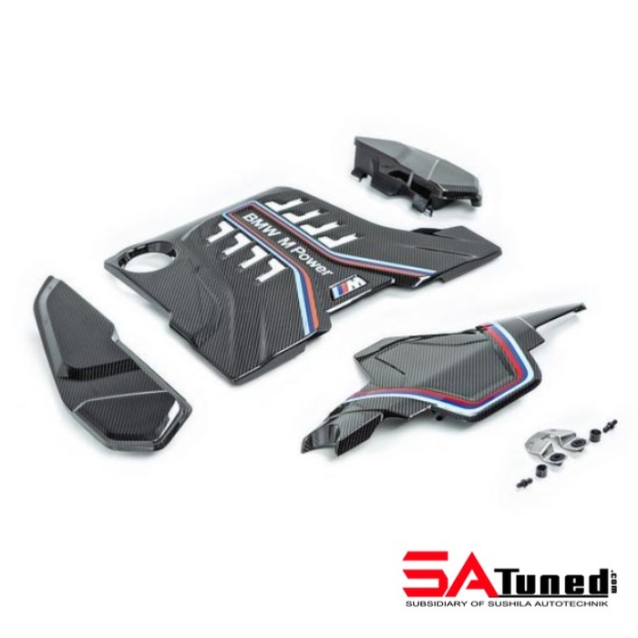 Genuine BMW F90 M5 M Performance Carbon Fiber Engine Cover Set 3 Piece ...