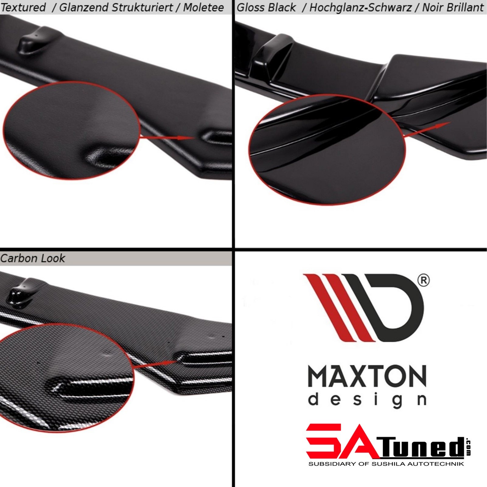 Maxton Design Skoda Octavia MK3 Rear Diffuser - SATuned