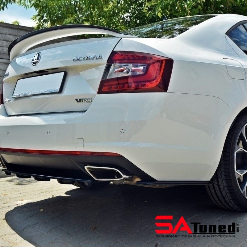 Maxton Design Rear Side Splitters For Skoda Octavia MK3 VRS - SATuned