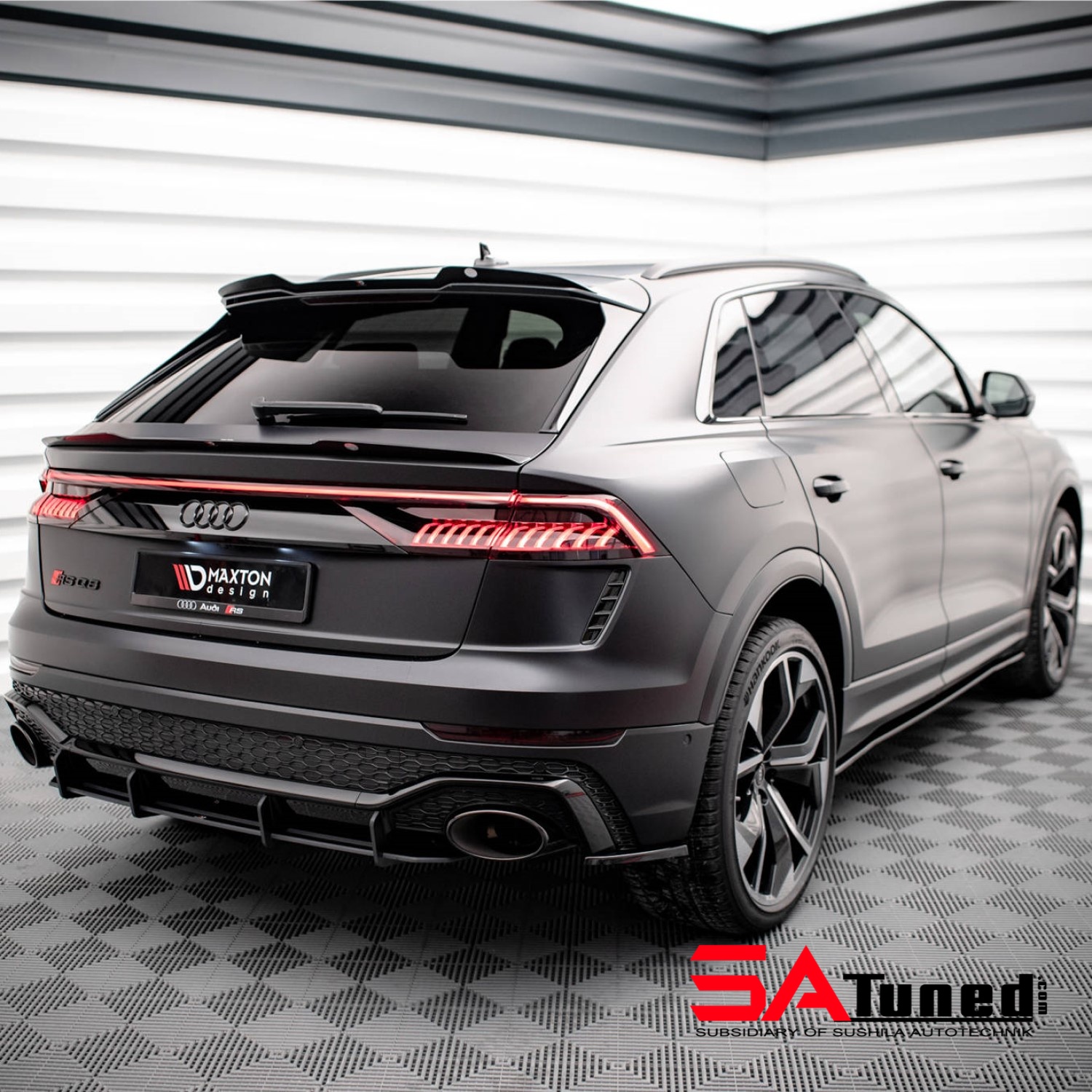 Maxton Design Side Skirts Diffusers AUDI RSQ8 - Textured - SATuned