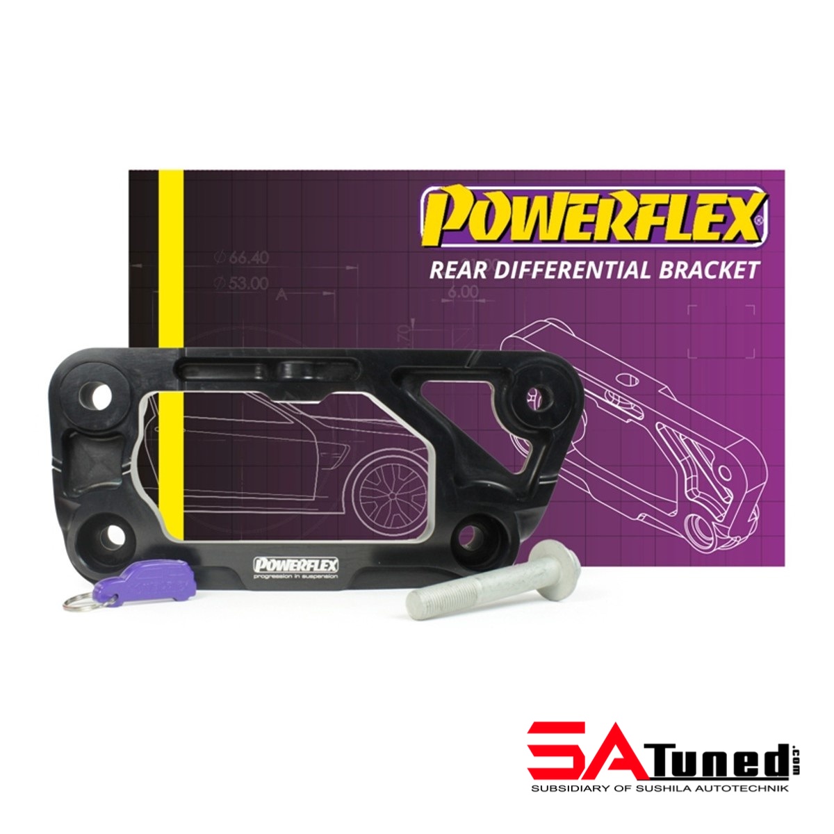 Powerflex Dual-Mount Rear Differential Bracket For BMW F8x M2C/M3/M4 ...