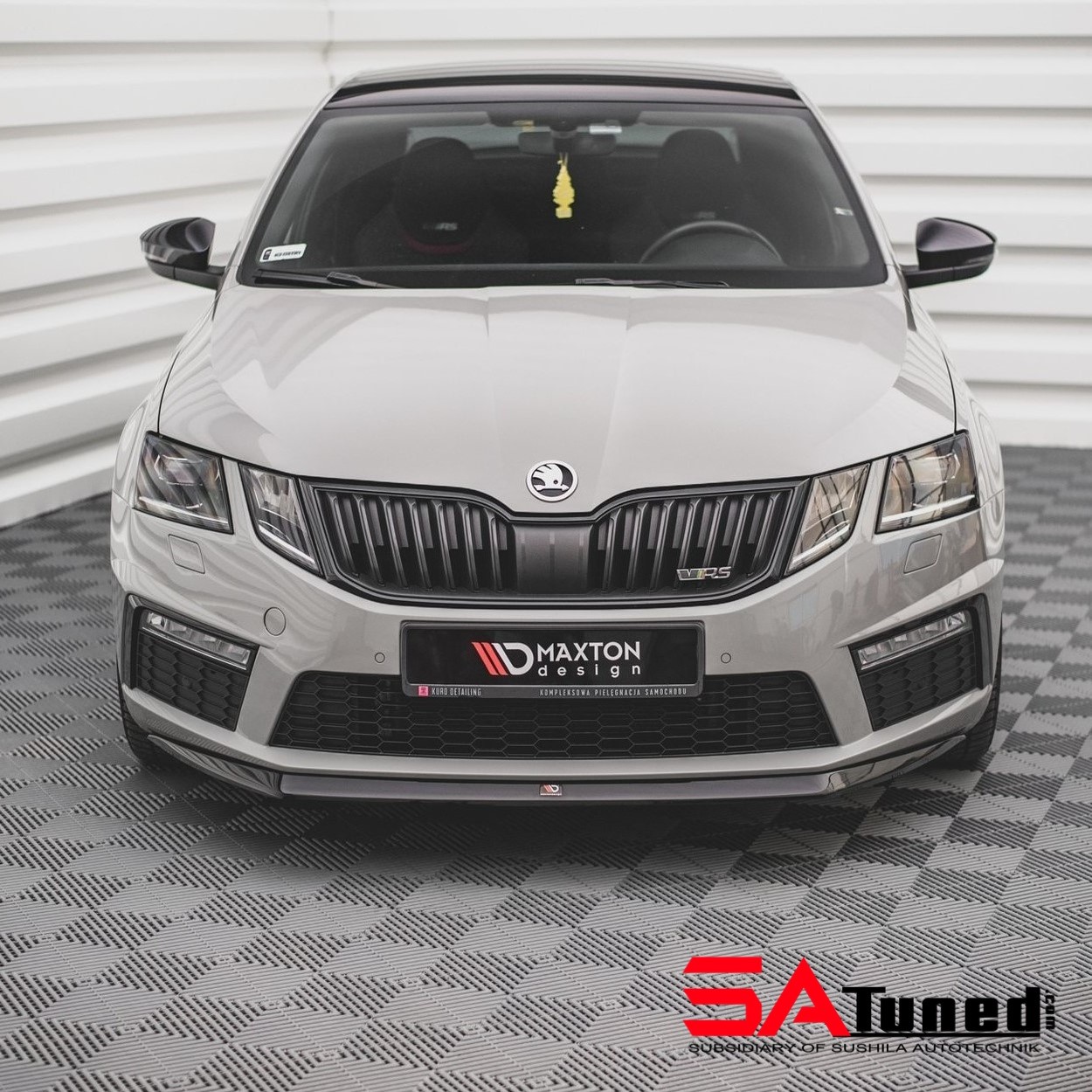 Maxton Design Front Splitter V.1 For Skoda Octavia MK 3 VRS - SATuned