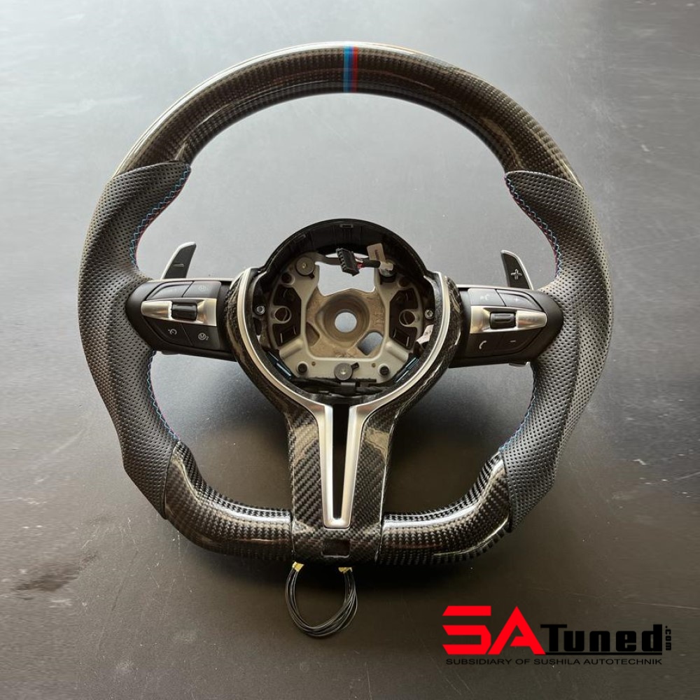 SATuned™ M Performance Carbon Fiber Steering Wheel with Air Bag for BMW ...