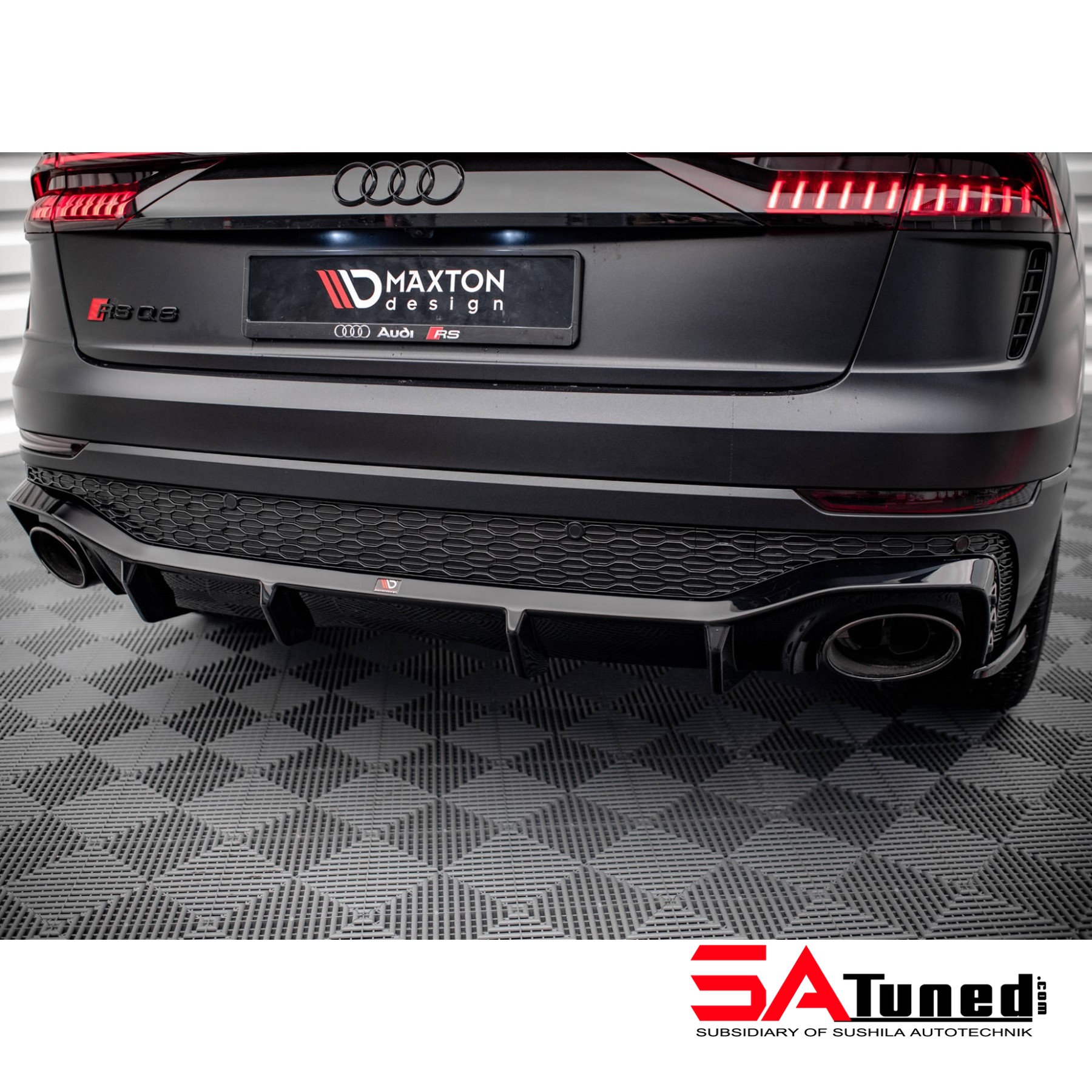 Maxton Design Rear Valance Audi RSQ8 Mk1 - Gloss Black - SATuned