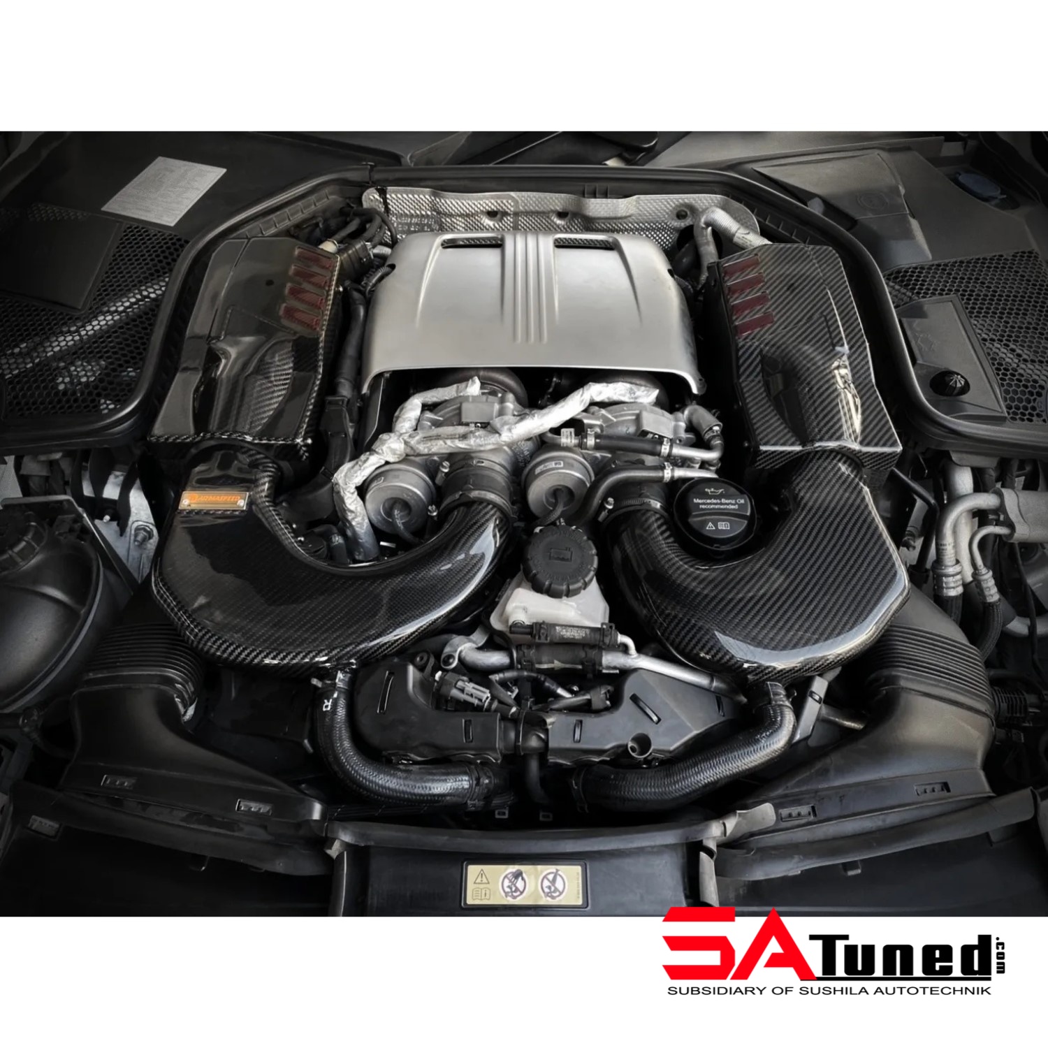 Mercedes Benz W205 C63/ C63s AMG ARMA Speed Cold Black Carbon Intake ...
