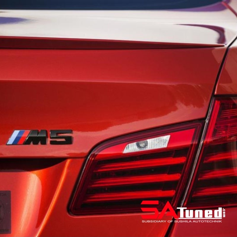 BMW "M5" Gloss Black Trunk Badge - SATuned