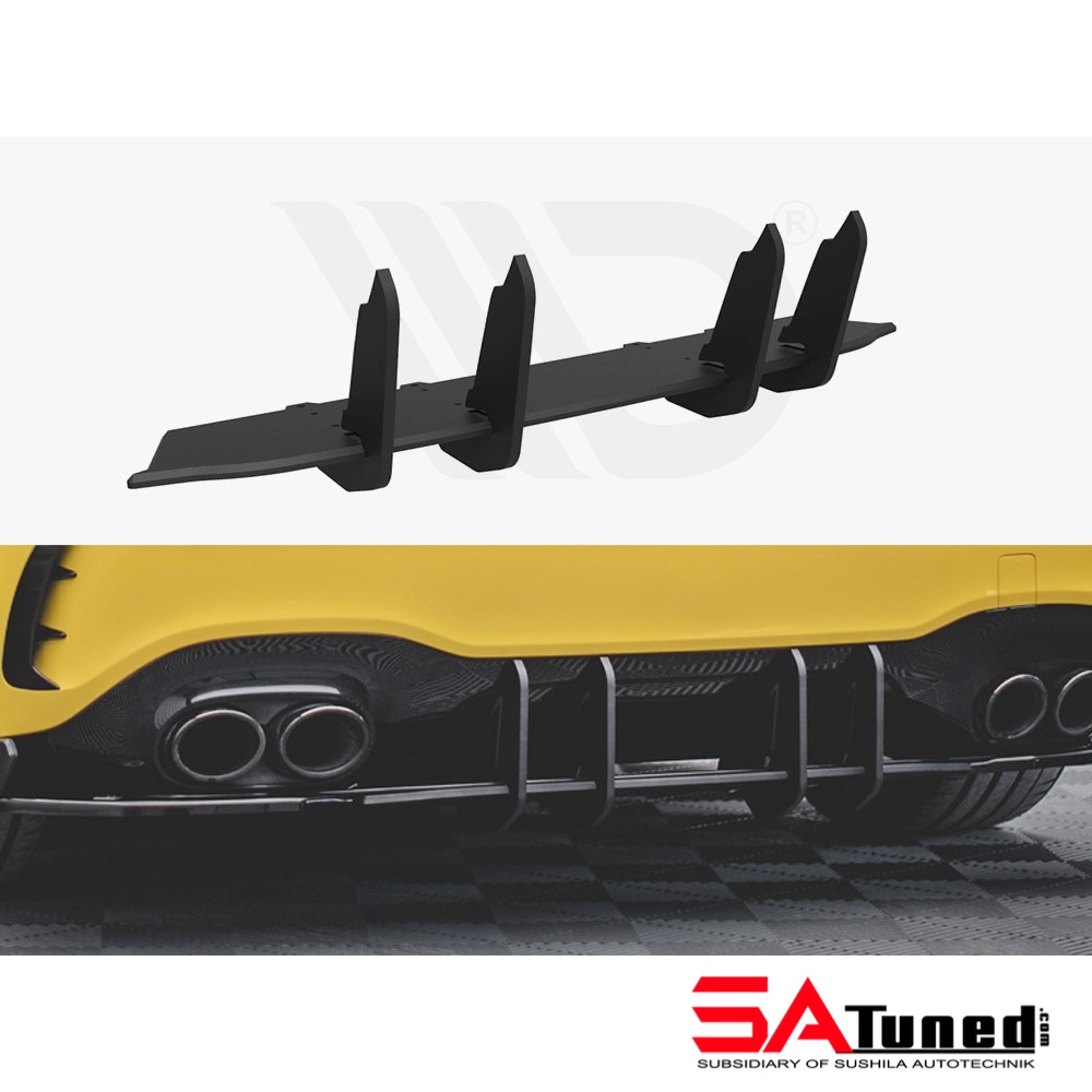 Maxton Design Street Pro Rear Diffuser For Mercedes Benz W177 A45 S AMG ...
