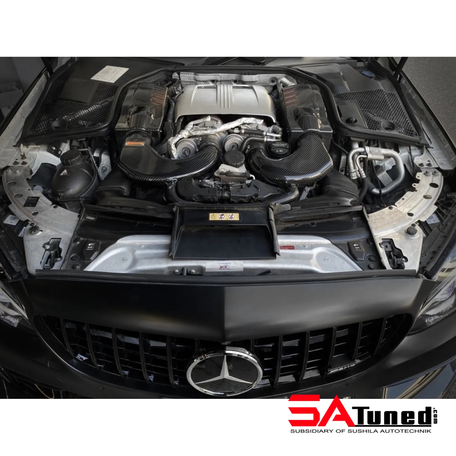 Mercedes Benz W205 C63/ C63s AMG ARMA Speed Cold Black Carbon Intake ...