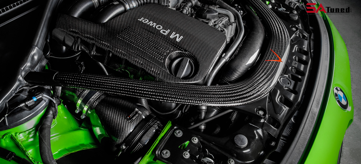 Eventuri BMW F8X M3/M4 V2 Full Black Carbon intake with SEALED Carbon ...