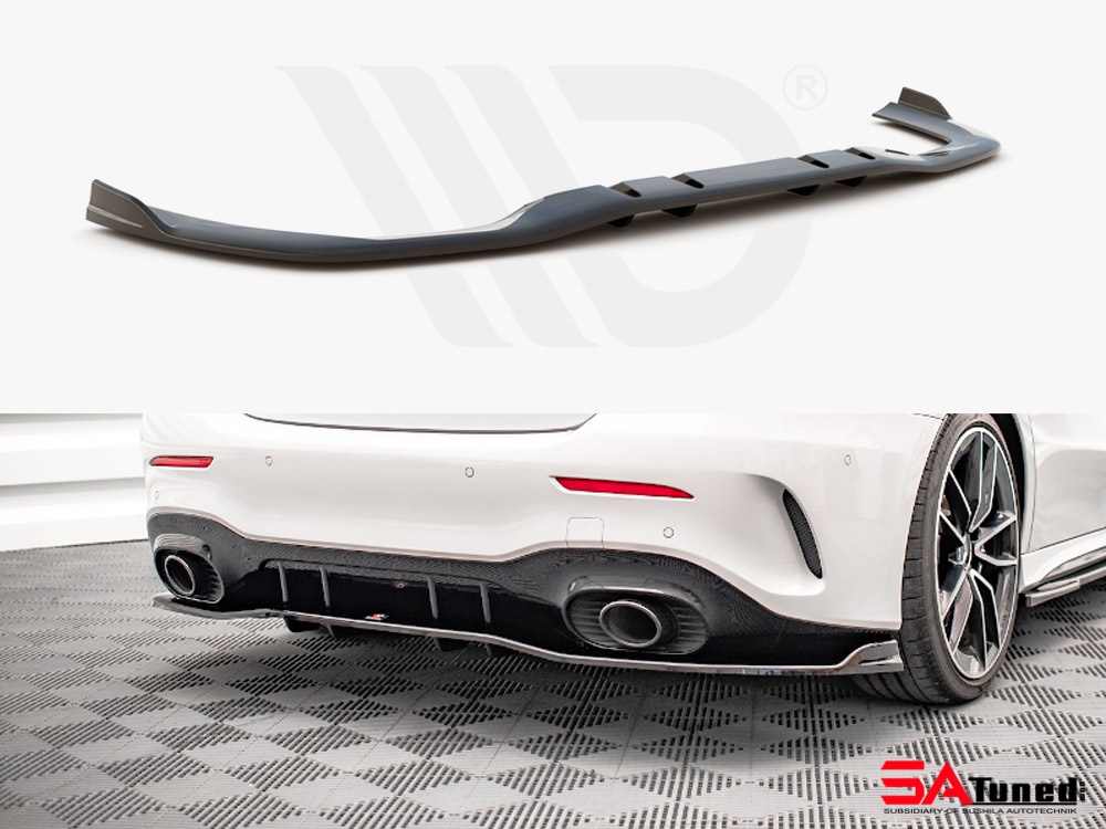 Maxton Design Central Rear Splitter V.2 (Vertical Bars) Mercedes A35 ...