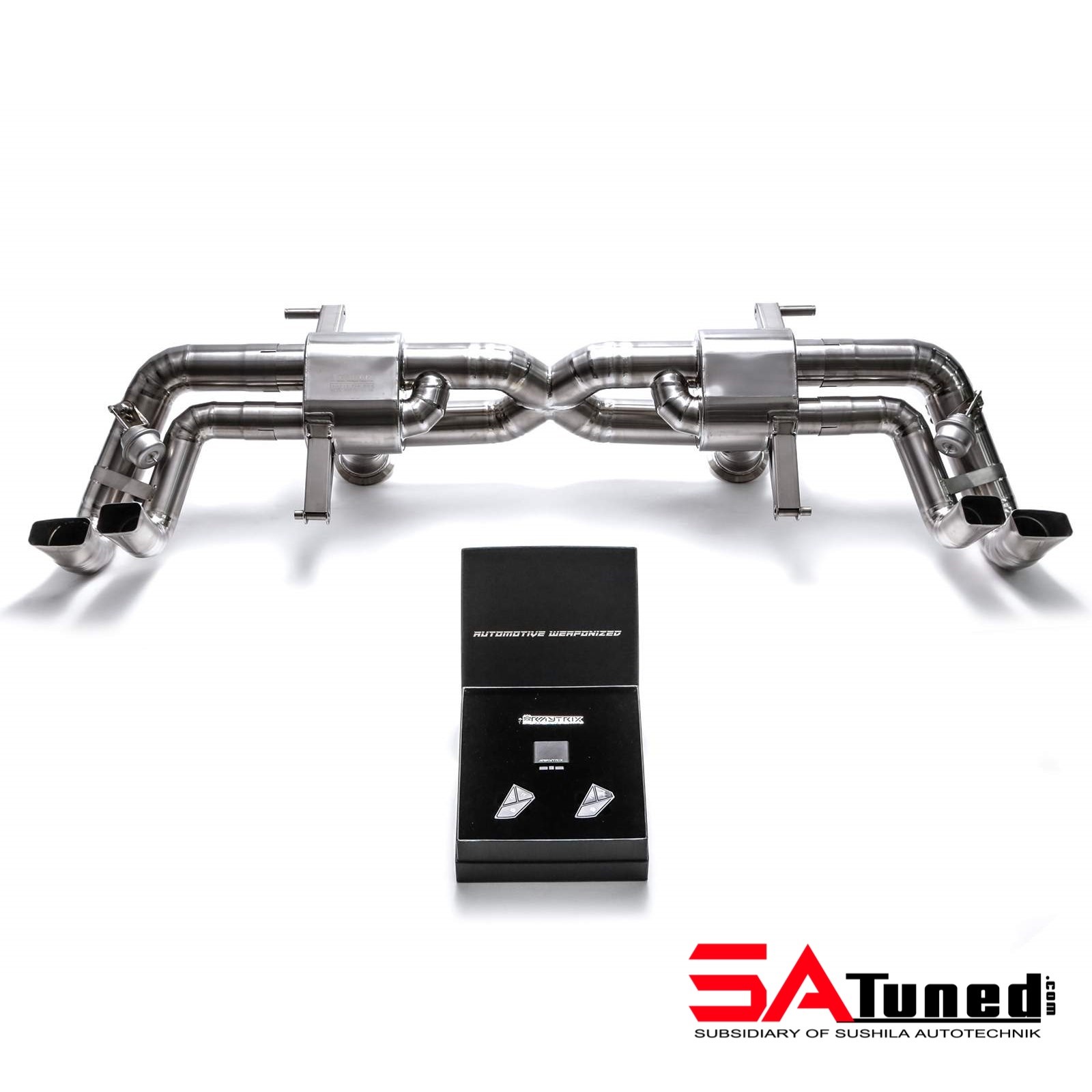 Armytrix (Titanium Series) X Pipe Mufflers + Valvetronic Tail Pipe ...