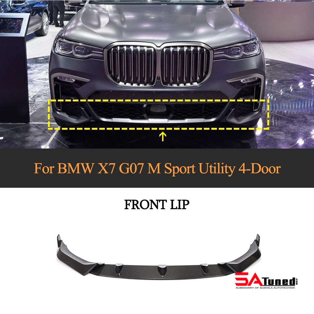 SATuned™ Shadowline Carbon Fiber Front Bumper Lip for BMW X7 G07 - SATuned